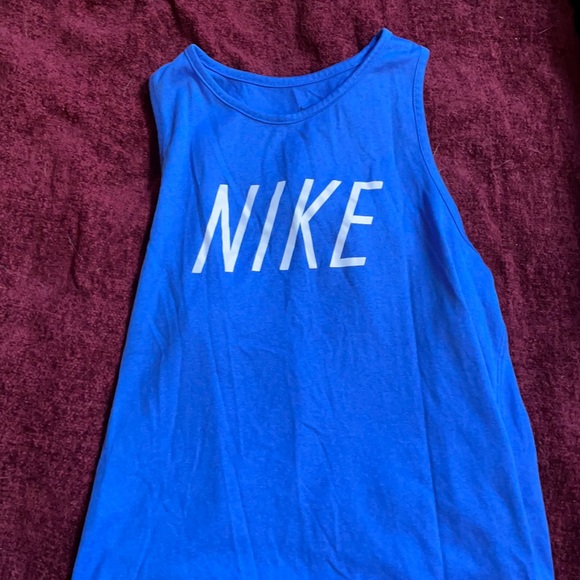 Tops | Blue Nike Tank | Poshmark